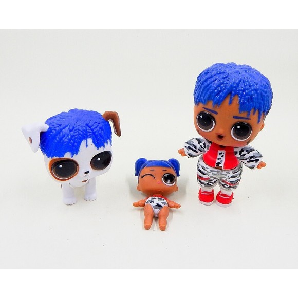 Mga | Toys | Lol Surprise Bb Downtown Family Blue Hair Kids Pet | Poshmark